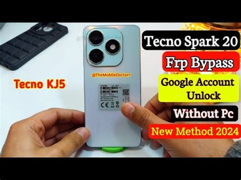 Tecno Spark Frp Bypass Google Account Unlock Without Pc New Method Youtube