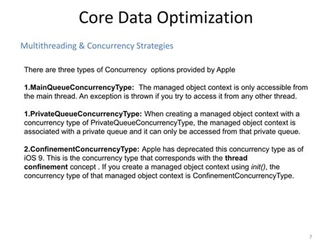 Core Data Optimization Ppt
