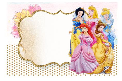 Etiqueta Escolar Princesas Disney 1 Origamiami