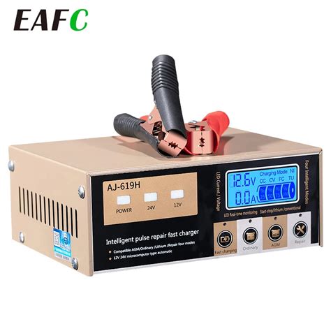 20a 15a 자동차 배터리 충전기 24v12v 전체 자동 스마트 빠른 전원 충전 습식 드라이 리드 산 Agm Lcd 디스플레이 배터리 충전기 Aliexpress