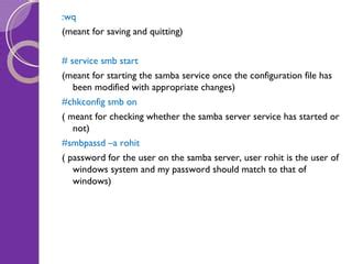 Samba Server Configuration PPT Operating Systems Computer Software And Applications