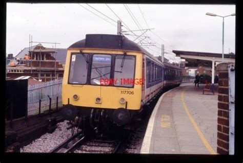 Original 35mm Slide Class 117 Unit 117706 At Willesden High Level