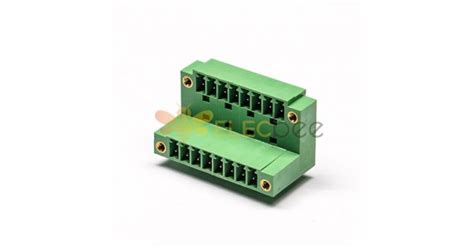 插拔式端子接線雙層16芯四孔法蘭式安裝免焊接線