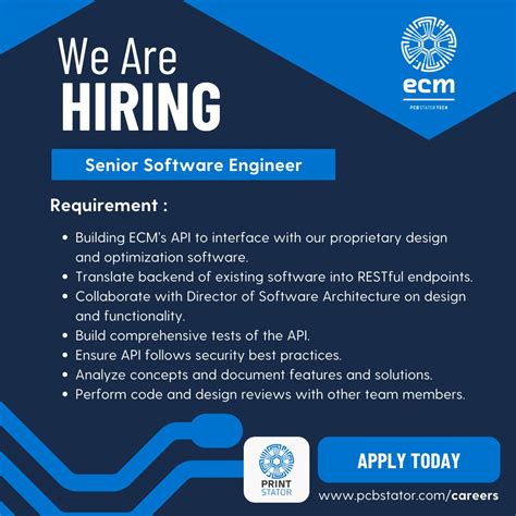 Ecmhiring Techjobs Innovation Ecm Pcb Stator Tech