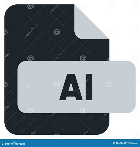 Adobe Illustrator File Extension Icon Vector Icon Stock Vector