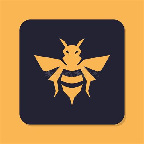 Geometric Bee Monogram Logo Design With A Modern And Abstract Style For Business Identity Stock