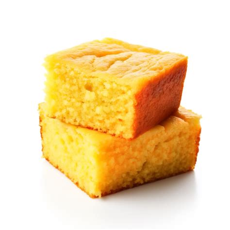Premium Photo Tasty Cornbread Cornbread Isolated On White Background
