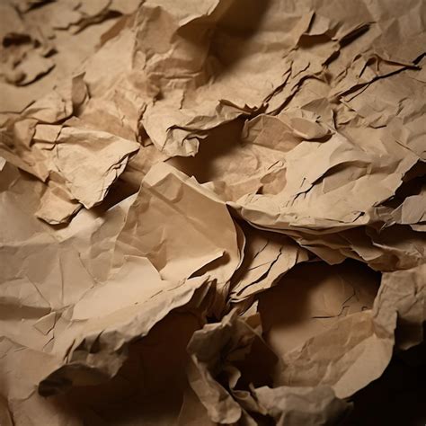 Premium Ai Image Old Crumpled Paper As Background Ai Generated