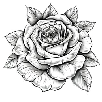 Tattooing Vector Design Images Tattoo Roses Tattoo Drawing Rose
