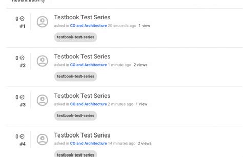 co and architecture testbook test series