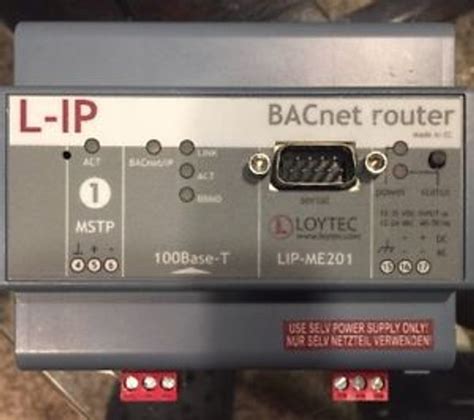 Loytec Lip Me201 Bacnet Ip Router Spw Industrial