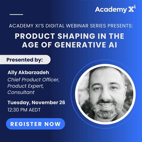 Academy Xi On Linkedin 🌟 Less Than 1 Week To Go 🌟 Join Our Guest Speaker Ally Akbarzadeh And…