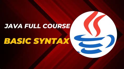 Java Basic Syntax Youtube