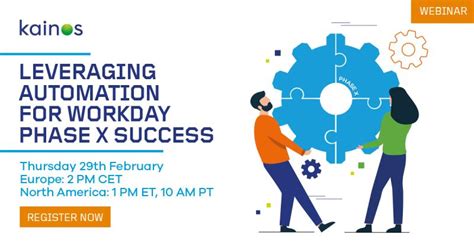 🗓 Save The Date 🗓 Workday Phase X Webinar On Automation Best Practices Eileen Quinn Posted On