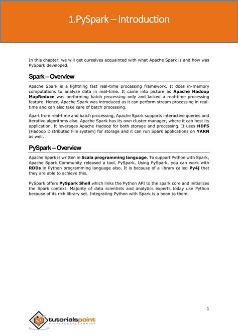 Pyspark Tutorial Pdf