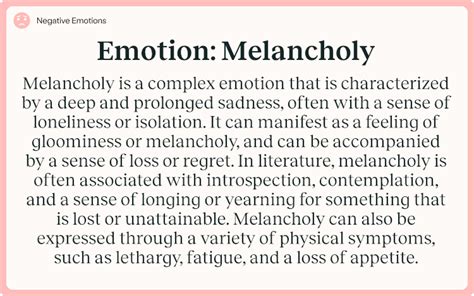 What Does Melancholy Mean A Friendly Chat