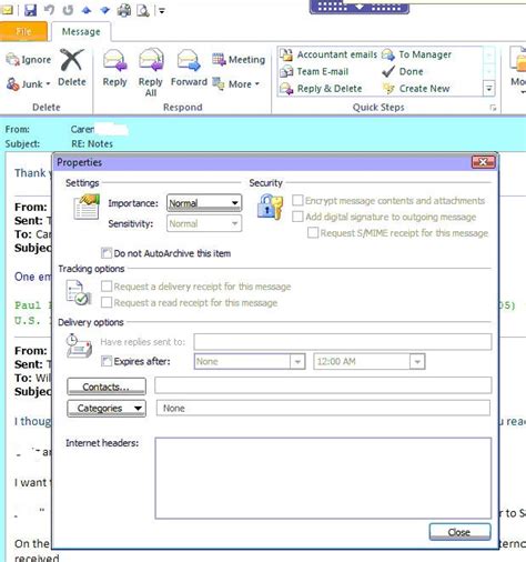 Outlook Names In From Field Empty Server Fault