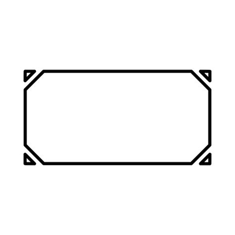 Premium Vector Rectangle Frame Shape Icon Decorative Vintage Border