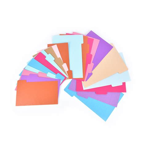 5 Sheets Binder Index Dividers A5 A6 Inner Page Or Vicedeal