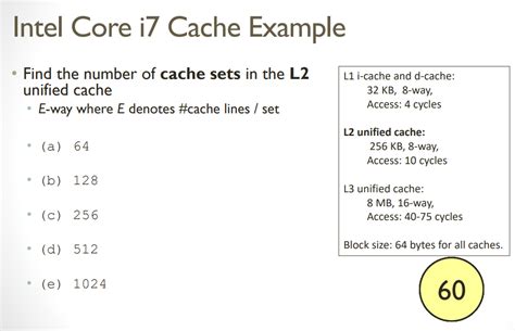 Solved Intel Core I Cache Example O Find The Number Of Chegg Com