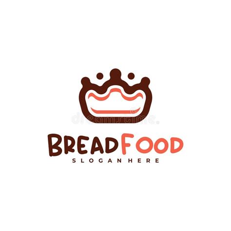 Bread Crown Logo Vector Template Creative King Bread Logo Design