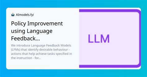 Policy Improvement Using Language Feedback Models Ai Research Paper Details
