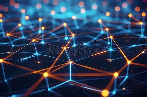 Global Network Data Connections Digital Nodes Futuristic Technology Abstract Structure