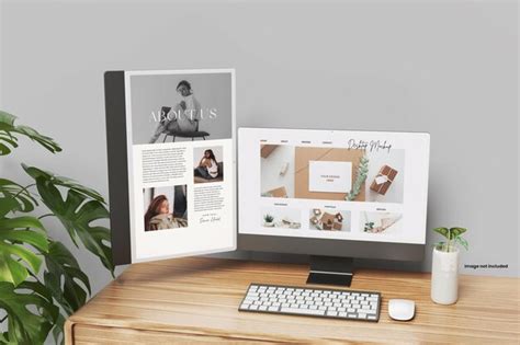 Premium Psd Desktop Monitor Mockup