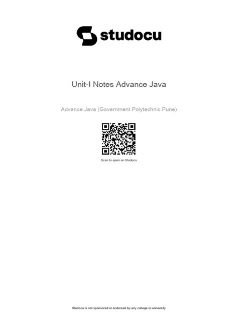 Unit I Notes Advance Java Pdf Computer Programming Graphical User Interfaces