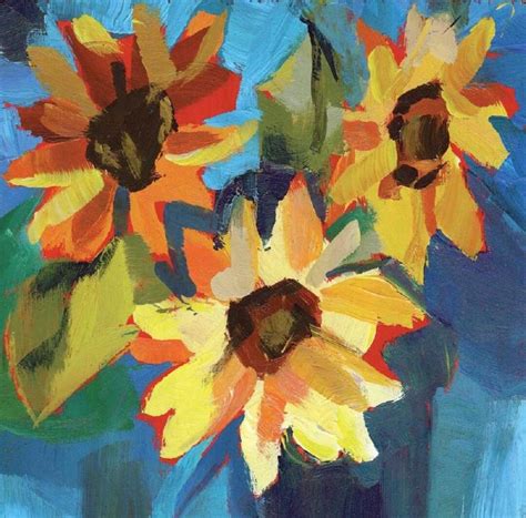 Decoupage Napkins Sunflower Paper Napkins 3 Individual Watercolor