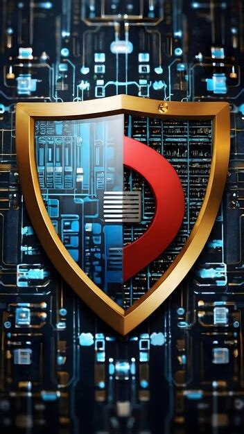 Premium Photo Internet Security Shield Icon Protecting Web Browser