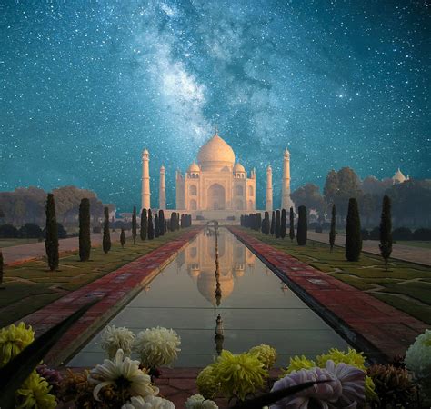 Taj Mahal At Night Hd Wallpaper
