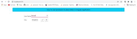 How To Use Syncfusion In Place Editor In Angular Application