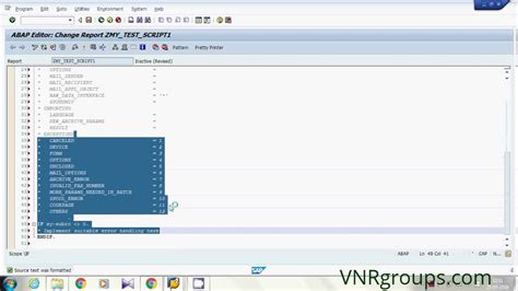 Sap Scripts For Beginners Introduction Part 2 Youtube