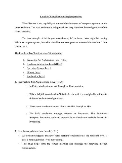 Implementation Levels Pdf
