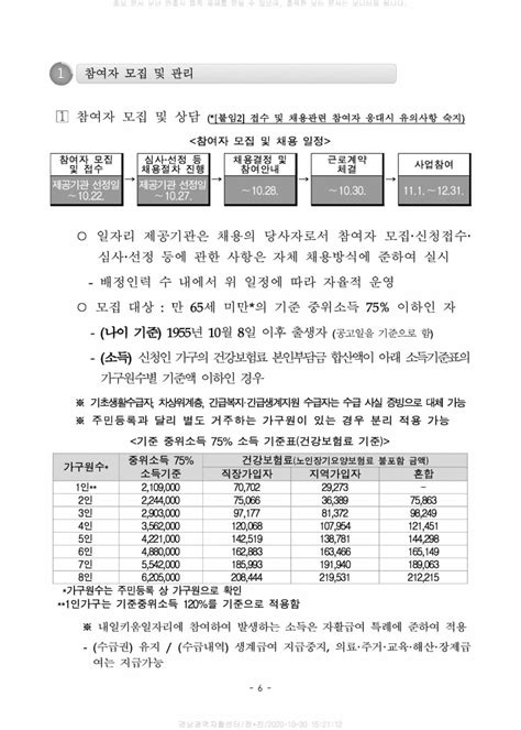 경남광역자활센터 2020년 내일키움일자리운영기관 안내자료지침양식은 다운로드 받으세요 공지사항