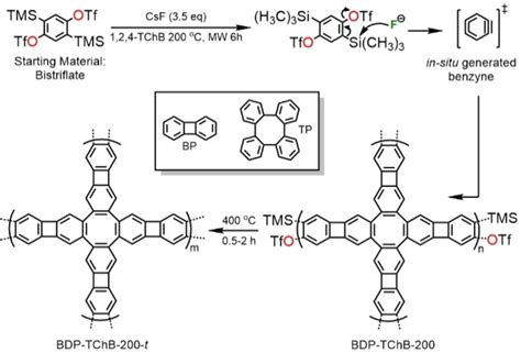 Fully Conjugated Benzyne‐derived Three‐dimensional Porous Organic Polymers Ashirov 2023