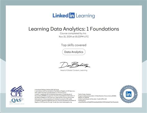 Dataanalytics Continuouslearning Linkedinlearning Ira