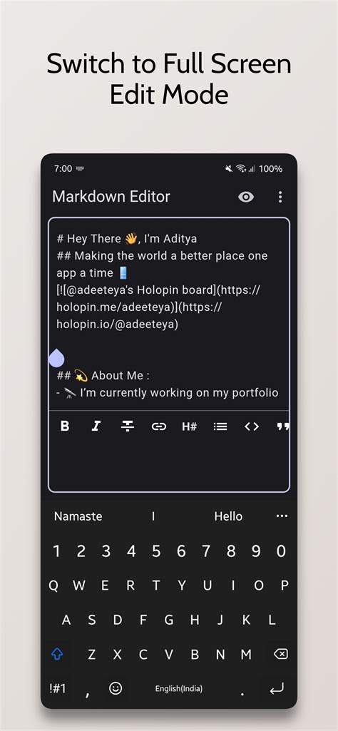 Github Adeeteyafluttermarkdowneditor Markdown Editor App Allows