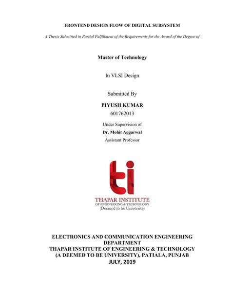 Piyush 601762013 Mtech Thesisvlsi Design