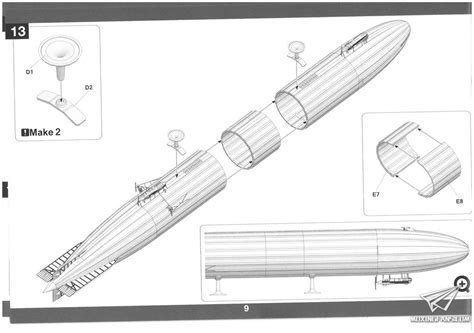 Збірна модель 1350 Дирижабль Zeppelin Q Class Takom 6003 Panzershop