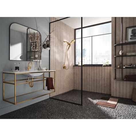 Moen Verso Magnetix Brushed Gold 7 In Round Dualcombo Rain 175 Gpm