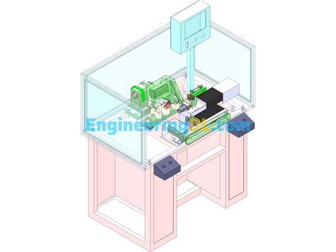Single Tool Triple Servo Finishing Machine 3d Engineering Drawings Solidworks 3d Exported