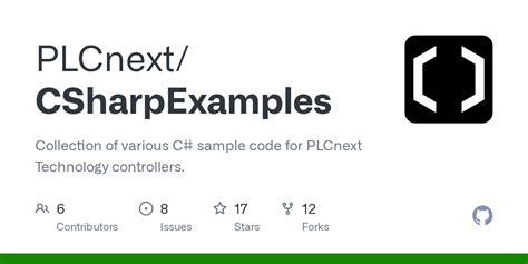 Github Plcnextcsharpexamples Collection Of Various C Sample Code