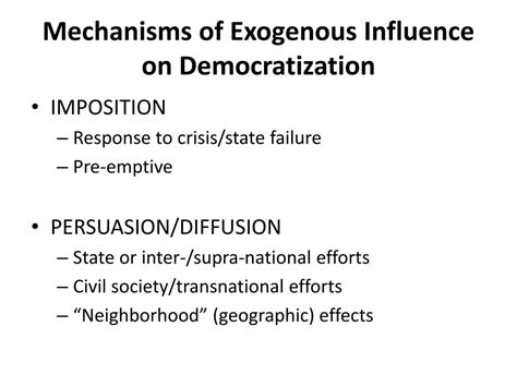 Ppt Exogenous Democratization Govt S 1113 Meeting 7 Powerpoint