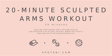 20 Minute Sculpted Arms Workout