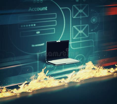 Firewall Concept Cyber Security Concept Stock Illustration Illustration Of Privacy Blocked