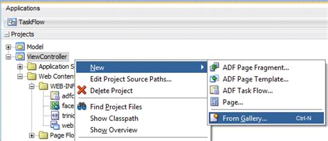 Oracle Jdeveloper 12c 1212 Tutorials Working With Bounded Task Flows Regions And Routers