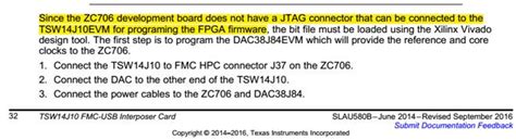 DAC38J84 DAC38J84EVM TSW14J10EVM ZC706 Issue Data Converters Forum Data Converters TI