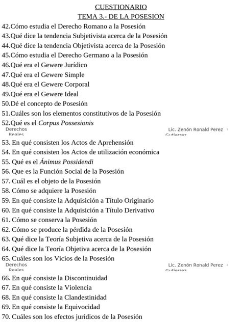 Cuestionario Tema 3 Ddrr Impresión Pdf